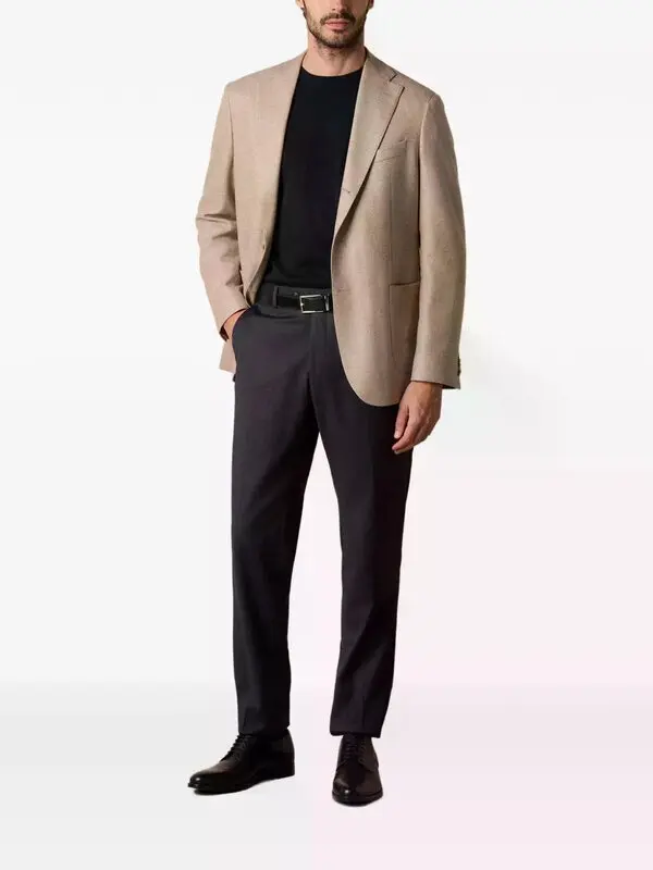 Brooks Brothers Wool-cashmere Blend Blazer - Neutrals