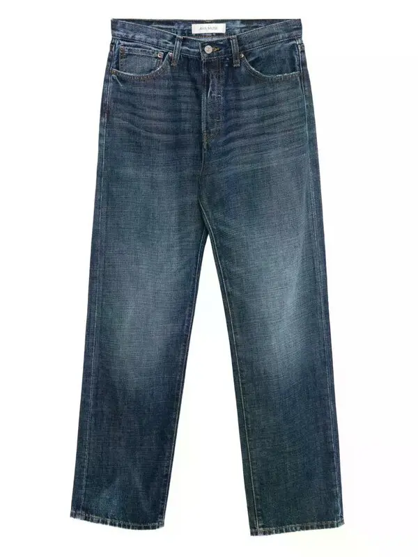 AYA MUSE Buckled Straight-leg Jeans
