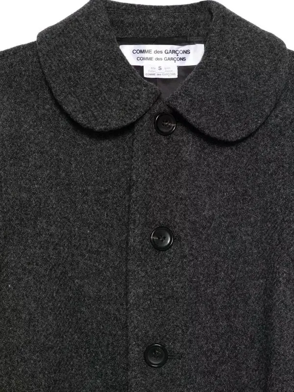 Comme Des Garçons Wool Single-breasted Coat