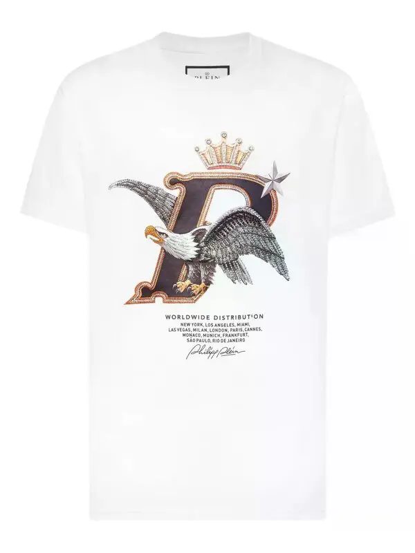 Philipp Plein Eagle Plein Worldwide T-shirt - White