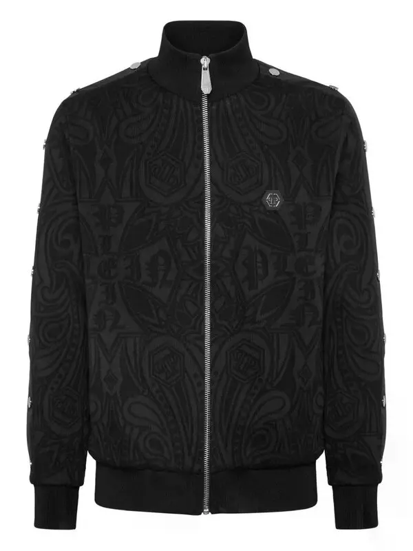Philipp Plein Chrome Crest Track Jacket