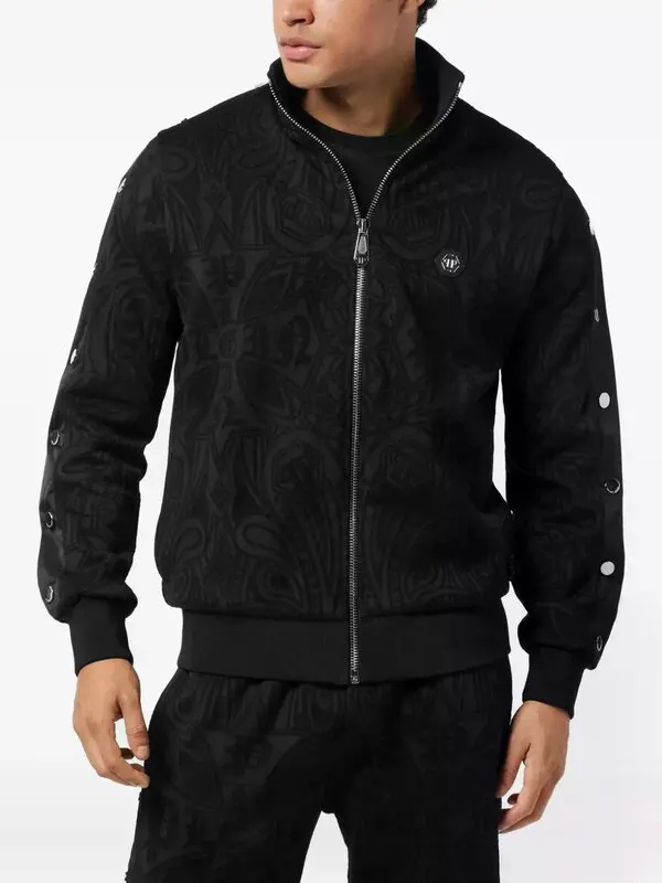 Philipp Plein Chrome Crest Track Jacket