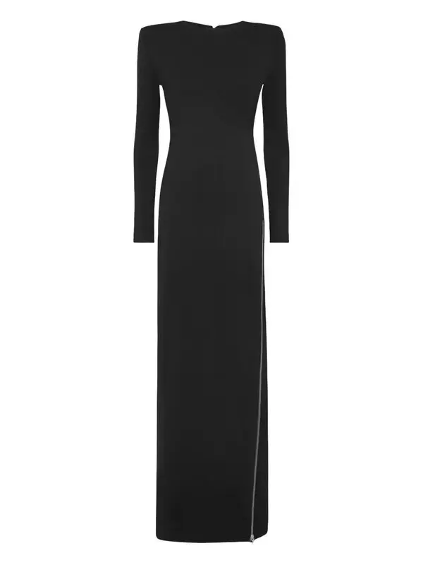 Philipp Plein Long-sleeve Side-zip Maxi Dress