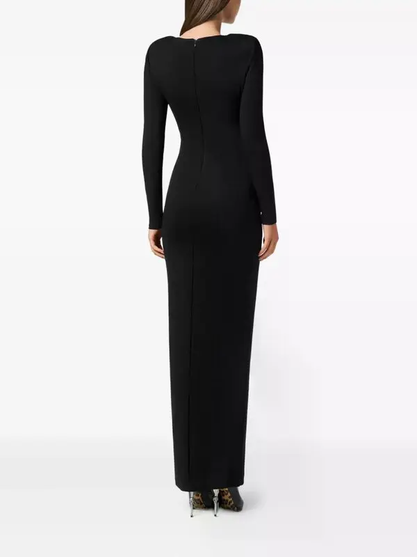 Philipp Plein Long-sleeve Side-zip Maxi Dress