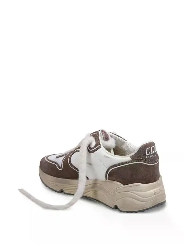 GOLDEN GOOSE Star-appliqué Panelled Sneakers - Brown