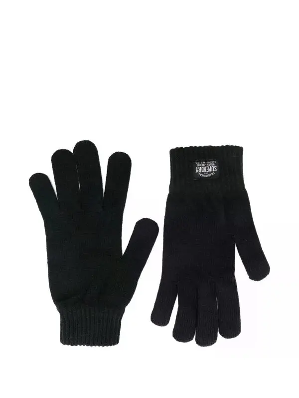 Superdry Ribbed Gloves - Black