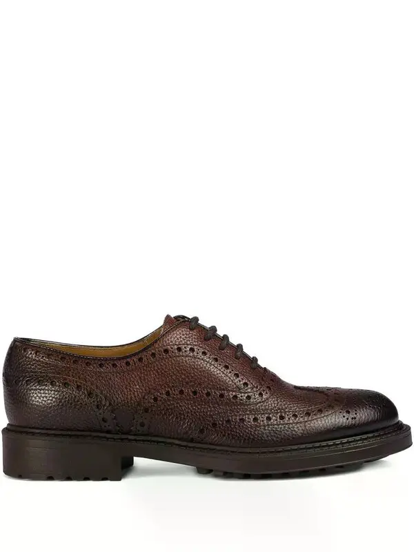 DOUCAL'S Leather Oxford Shoes - Brown