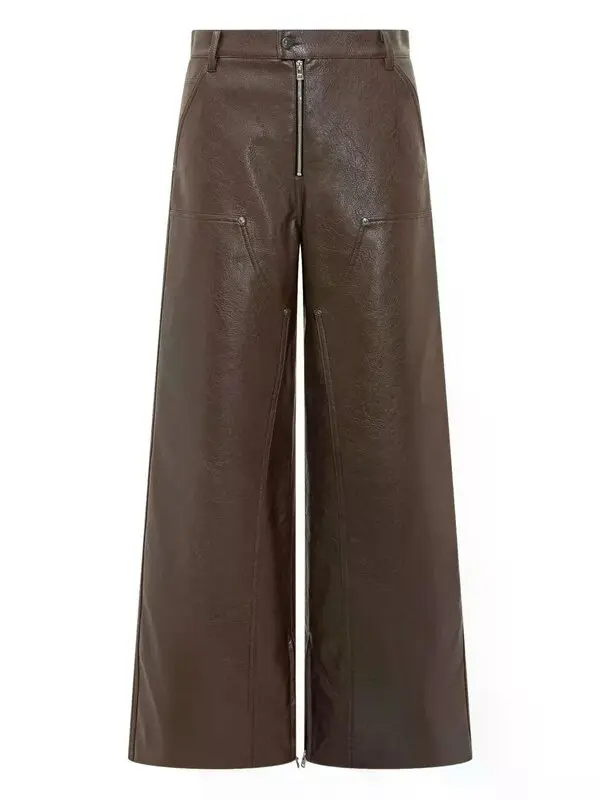 MSGM Leather Trousers