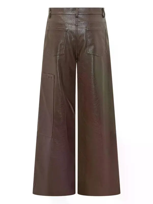 MSGM Leather Trousers