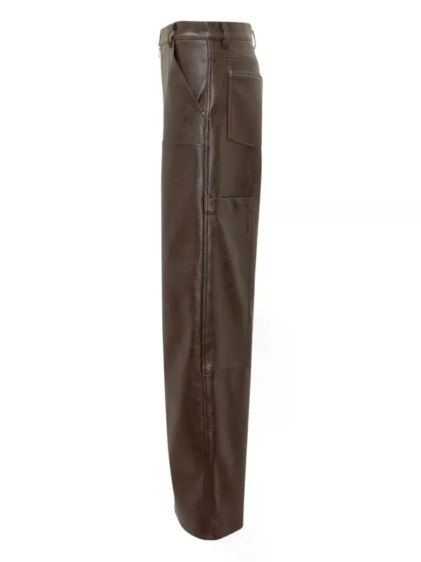 MSGM Leather Trousers