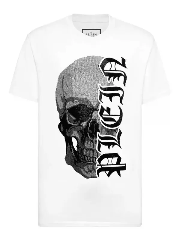 Philipp Plein Gothic Plein Stones T-shirt - White
