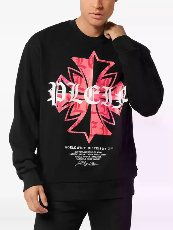 Philipp Plein Printed Crewneck Sweatshirt