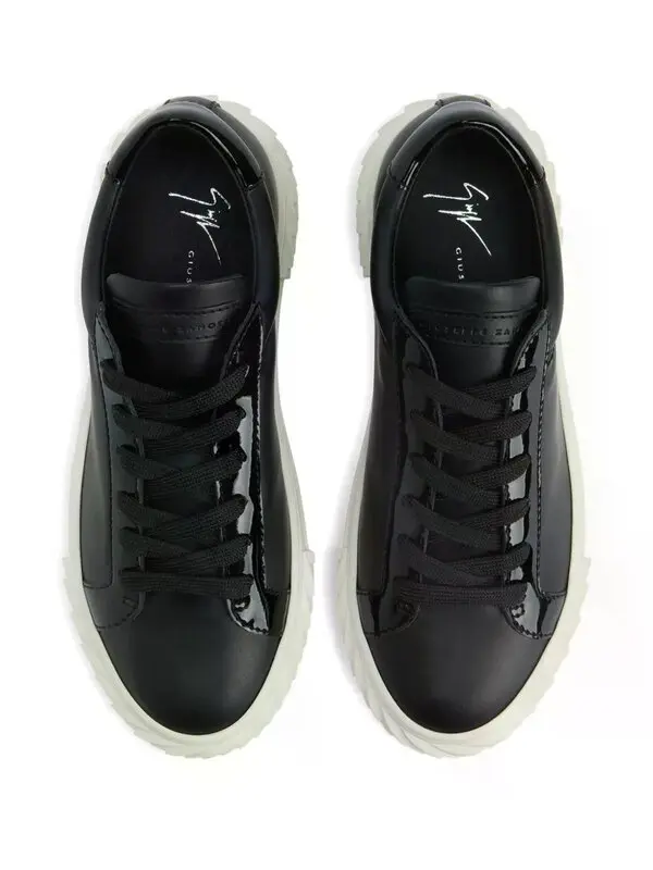 GIUSEPPE ZANOTTI Blabber Patent-leather Sneakers