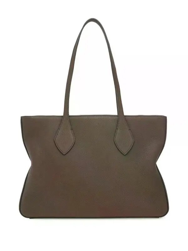 FERRAGAMO Medium Leather Tote Bag - Brown