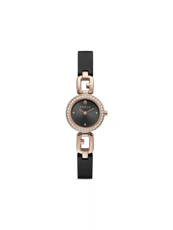 Furla Arco Chain 25mm Watch - Black