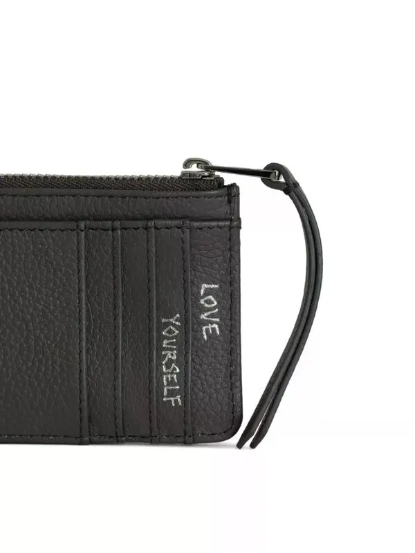 Zadig&Voltaire Wings-detail Top-zip Wallet - Black
