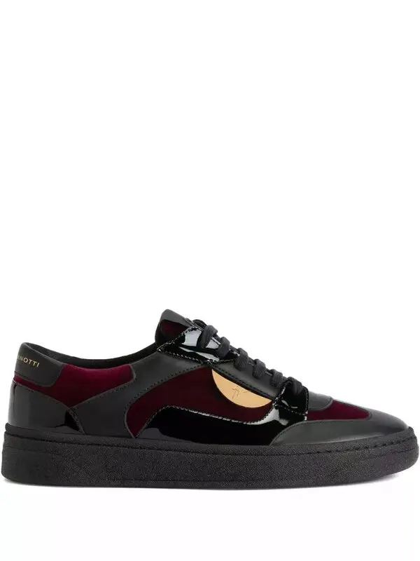GIUSEPPE ZANOTTI Metal Signature-detail Sneakers - Black