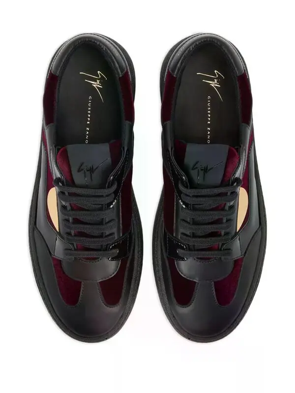 GIUSEPPE ZANOTTI Metal Signature-detail Sneakers - Black