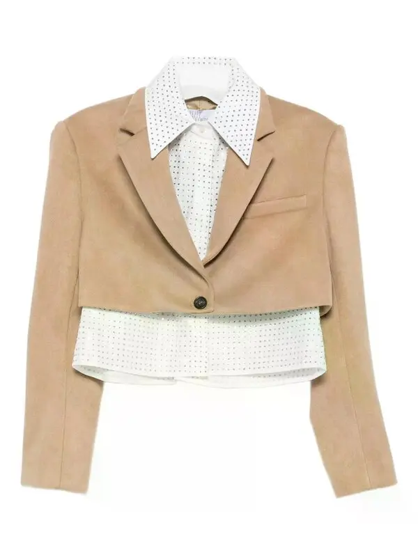 Giuseppe Di Morabito Buttoned Cropped Jacket - Neutrals