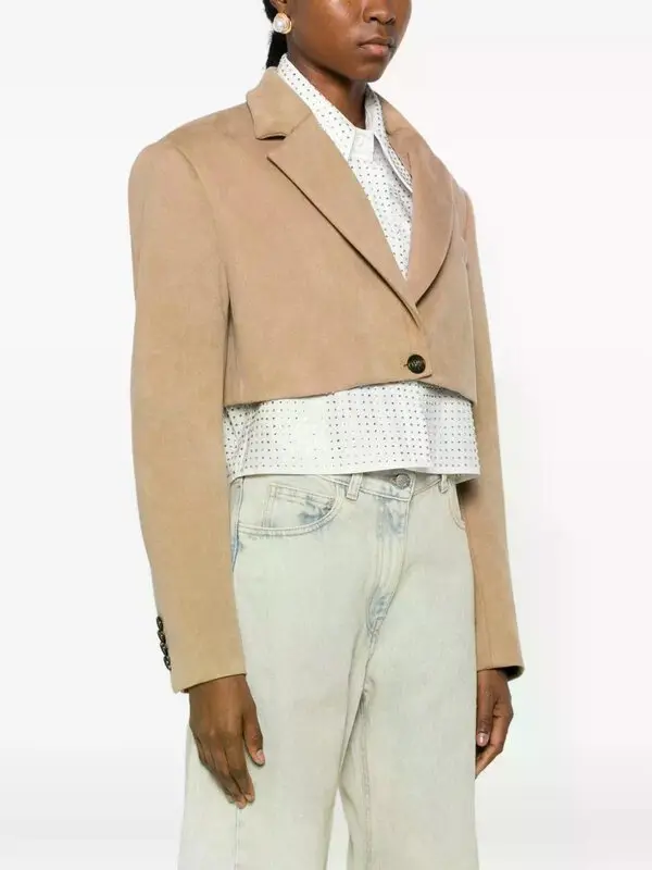 Giuseppe Di Morabito Buttoned Cropped Jacket - Neutrals