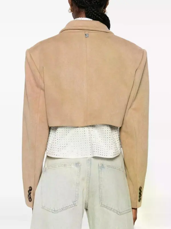 Giuseppe Di Morabito Buttoned Cropped Jacket - Neutrals