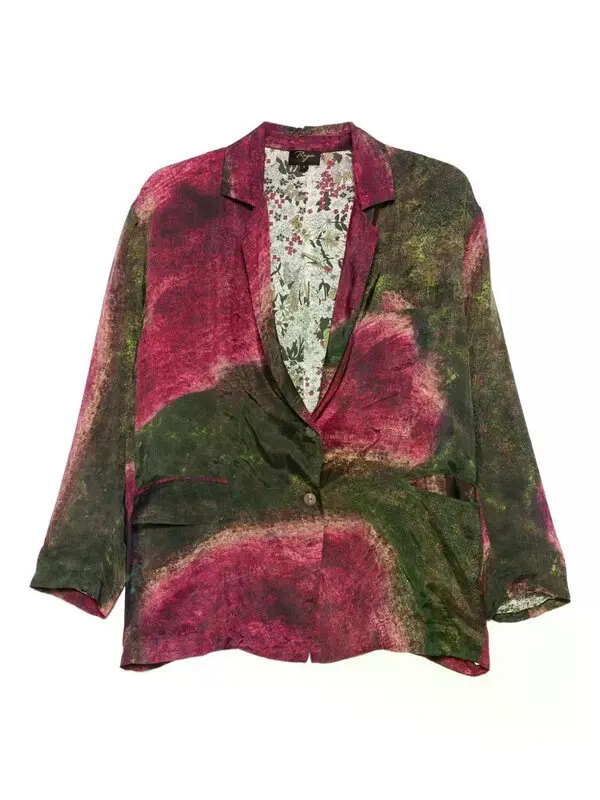 YAVI Abstract-pattern Blazer