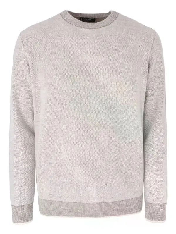 Peserico Ribbed Trim Crew Neck Sweater