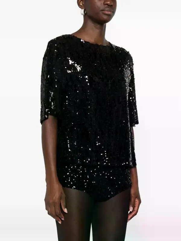 ANIYE BY Sequinned Blouse - Black