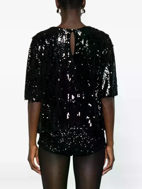 ANIYE BY Sequinned Blouse - Black