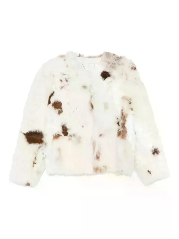 Zimmermann Hypnotic Spot Shearling Jacket - Neutrals