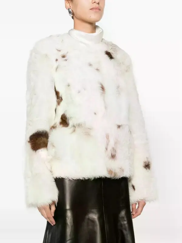 Zimmermann Hypnotic Spot Shearling Jacket - Neutrals