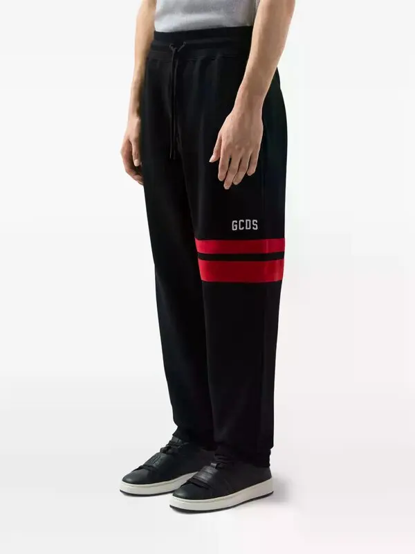 Gcds Logo-print Stripe-detail Pants