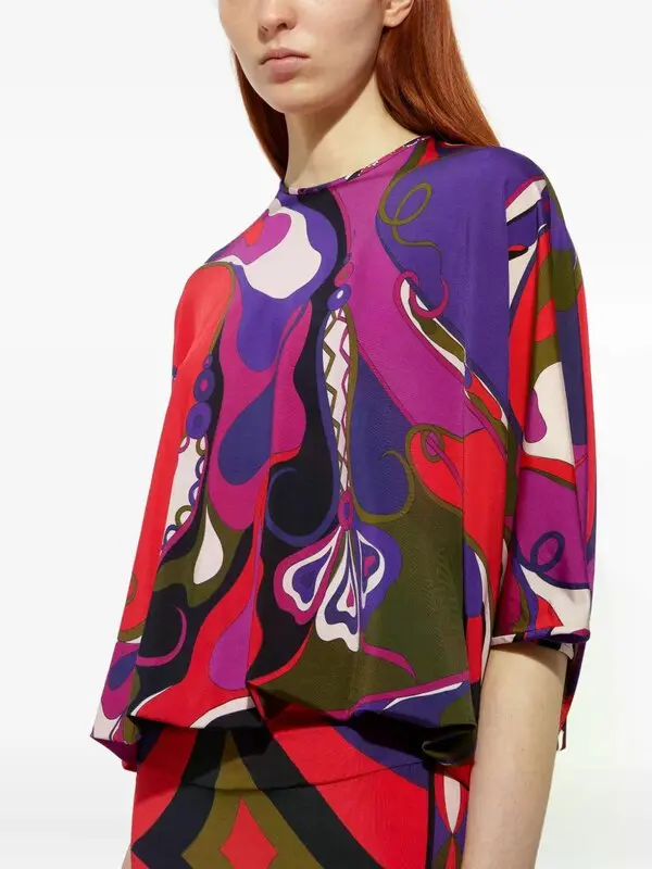 Emilio Pucci Orchidee-print Blouse