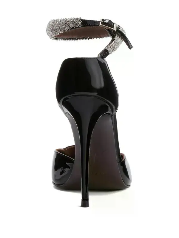 GIUSEPPE ZANOTTI 105mm Elenie Crystal-embellished Pumps - Black