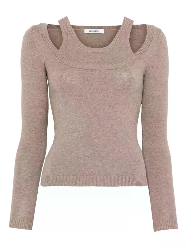 Gimaguas Toile Double-layer Sweater - Neutrals