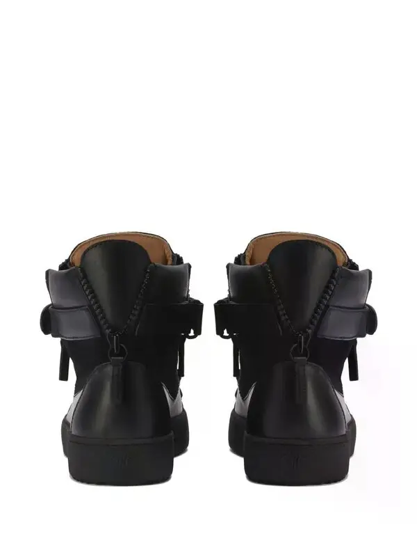 GIUSEPPE ZANOTTI Coby Matt Lace-up Sneakers - Black