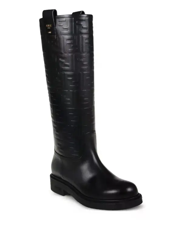 Fendi Logo-embossed Boots