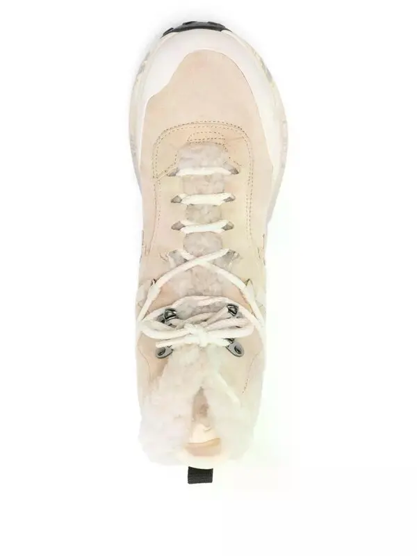 Premiata Trivor Shearling Sneakers - Neutrals