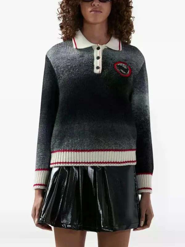 Gcds Embroidered Polo Top