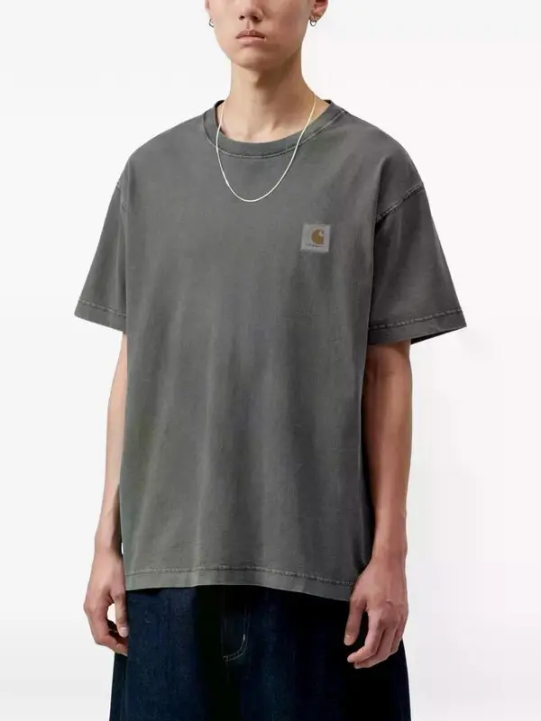 Carhartt Work In Progress S/s Vista Logo-chest T-shirt - Grey