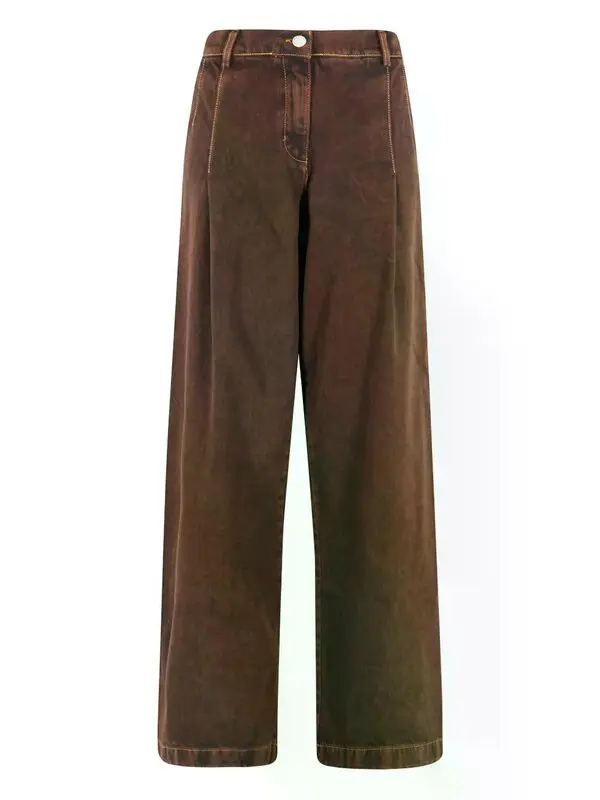 Federica Tosi Button-fastening Wide Leg Jeans