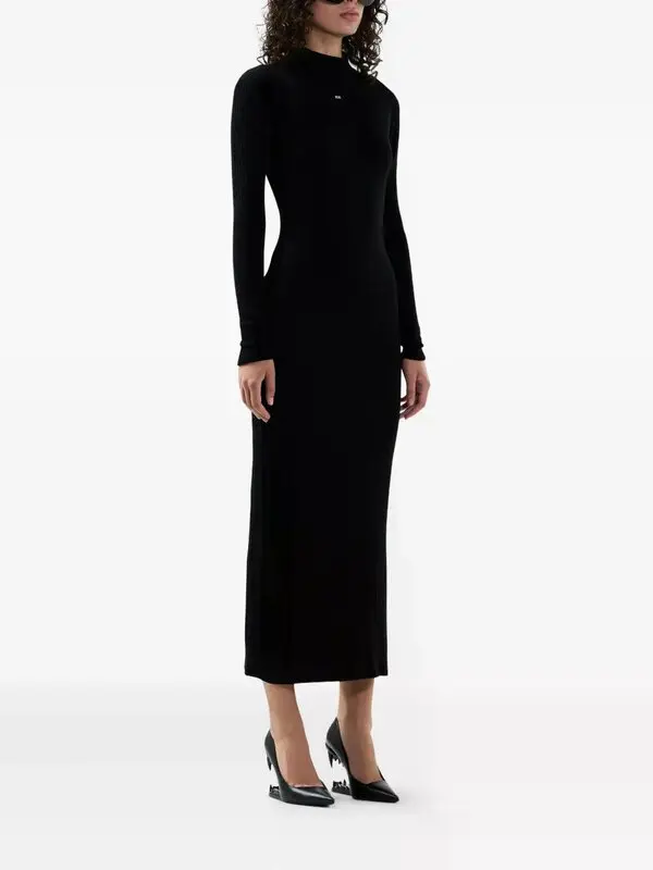 Gcds Long-sleeve Maxi Dress