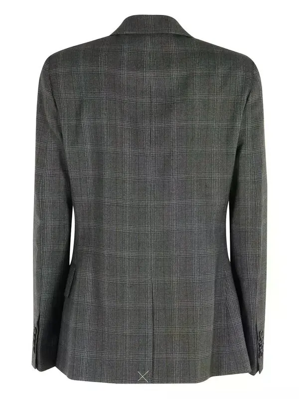 Aspesi Check-pattern Single-breasted Blazer