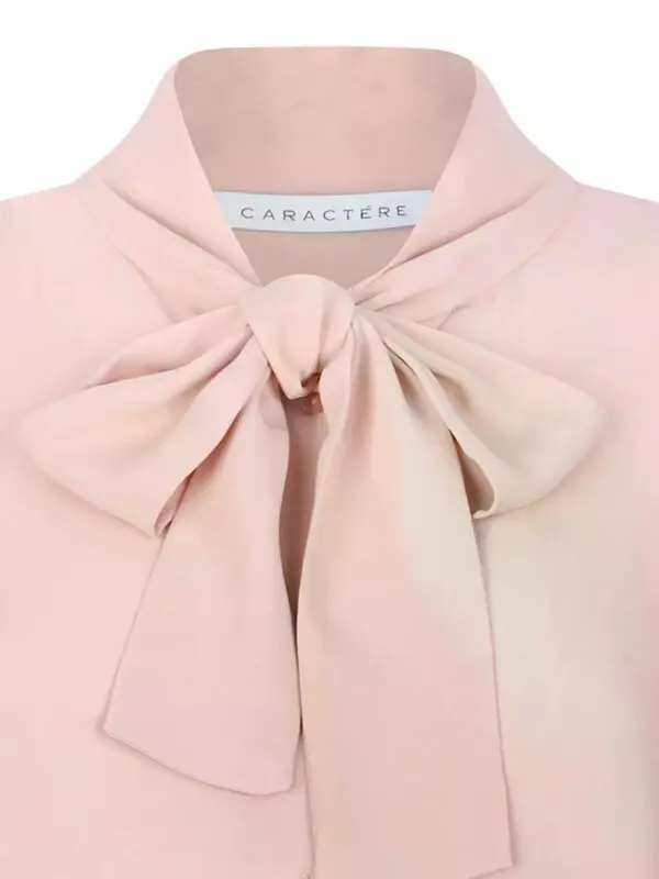 CARACTÈRE Bow-detailed Buttoned Shirt
