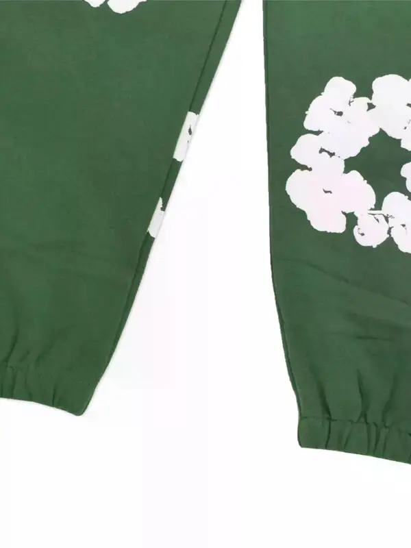 DENIM TEARS Floral-print Track Pants - Green