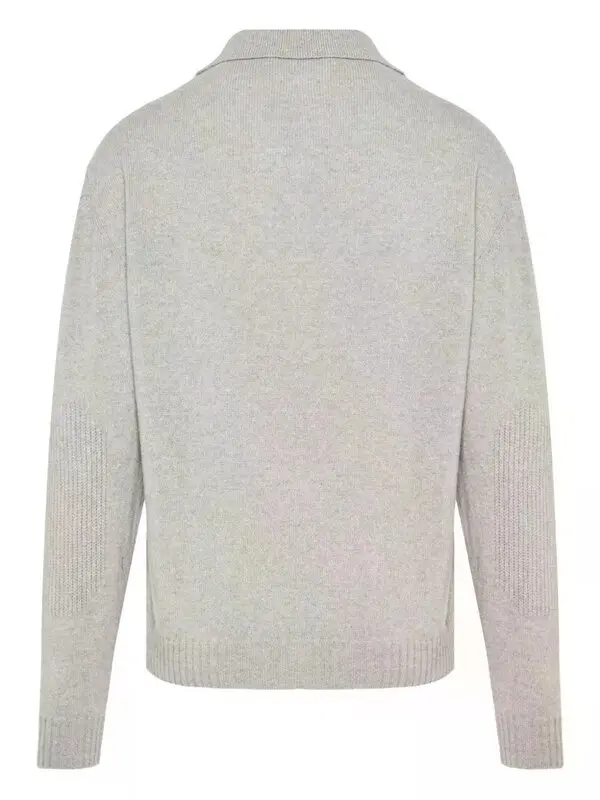 Sease Ribbed Split-neck Sweater