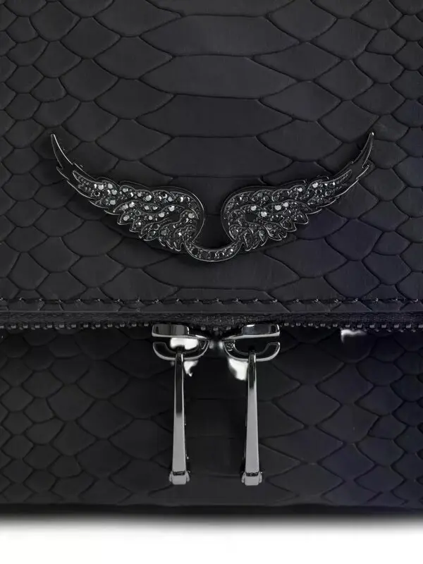 Zadig&Voltaire Rocky Ii Soft Savage Shoulder Bag - Black