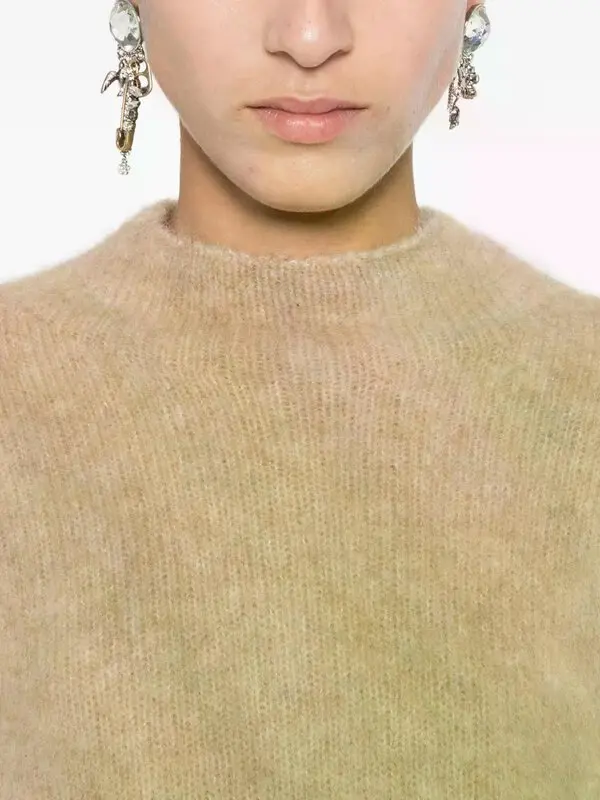 FORTE_FORTE Long-sleeved Crew-neck Sweater - Neutrals