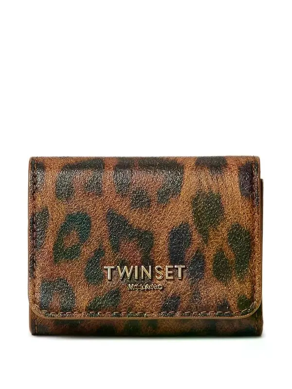 TWINSET Leopard-print Wallet - Brown
