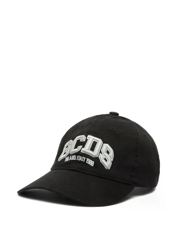 Gcds Logo Embroidered Baseball Cap - Black